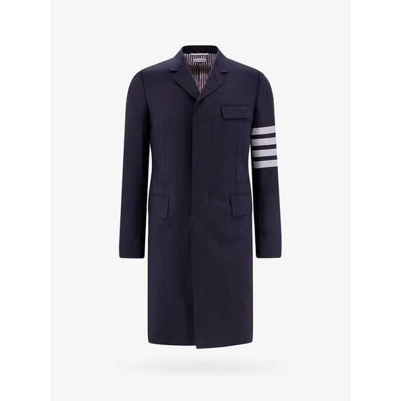 Thom Browne | Jackets & Coats | Thom Browne Man Wool Coat With Iconic ...